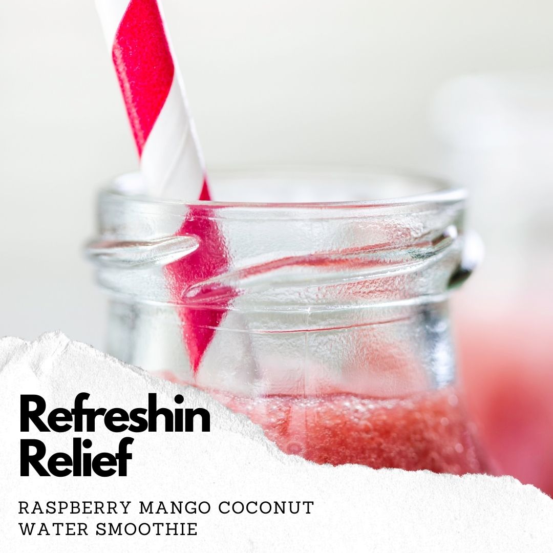 Refreshing Relief - Raspberry Mango Coconut Water Smoothie – Femino
